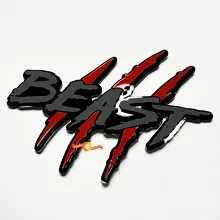 Beast Scratches Claws Fender Emblem 3D Badge