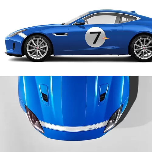Pair Jaguar E-Pace Side Doors Logo Graphics decal Logo Sticker 2 Colors