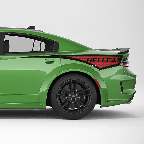 Pair Dodge Hornet Doors Side Stripes Splash Wrap Vinyl Decals Stickers