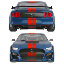 Hood Roof Offset Twin Double Stripes Racing Decals Stickers for Ford ...