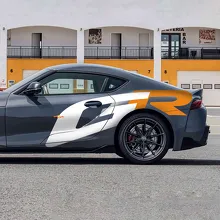 Rear Doors Side GR Supra supercar Racing Graphics Decals Stickers for ...