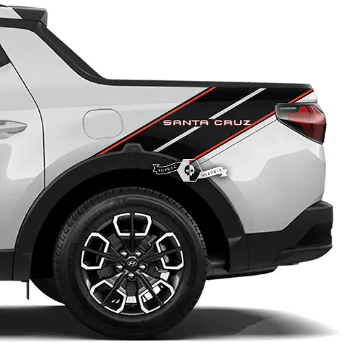 Custom Text Rally Side Rocker Panel Vinyl Stickers for Hyundai Santa C