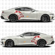 Side Rear Fender Doors Coyote Mustang Decals Stickers for Ford Mustang