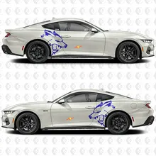 Side Rear Fender Doors Coyote Mustang Decals Stickers for Ford Mustang