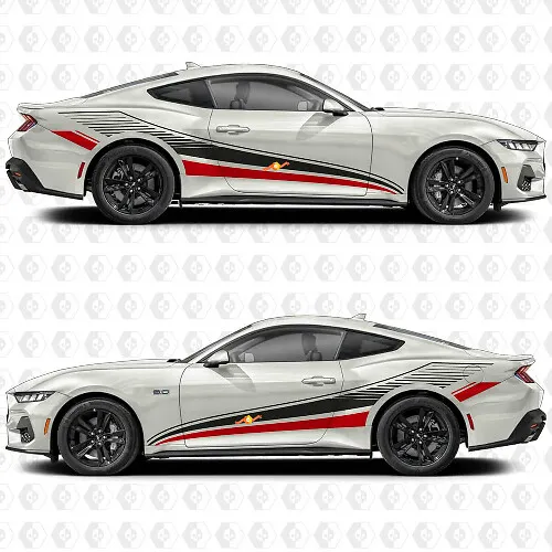 Aero Flow Stripes Side Door Vinyl Decals Stickers for Musclecar ...