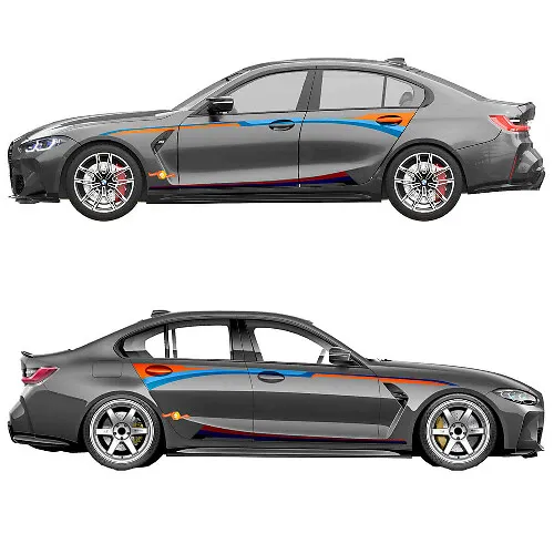 BMW Doors Lines Side Stripes Rally Motorsport Vinyl Decal