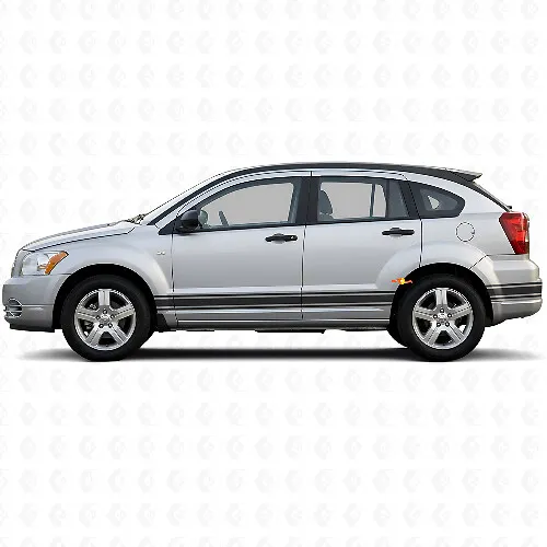Straight Lines Rocker Panel Side Vinyl Sticker Decal for Dodge Caliber ...