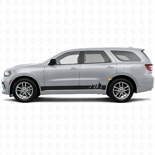 Mountains Wide Stripes Rocker Panel Vinyl Decal for Dodge Durango 2011 ...