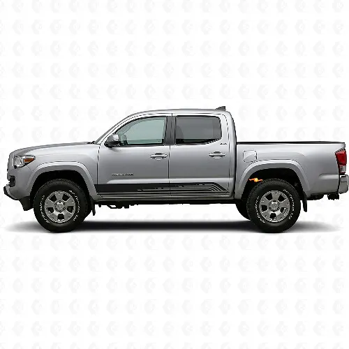 Curved Lines Rocker Panel Vinyl Decal for Toyota Tacoma 2015-2023 id=18347