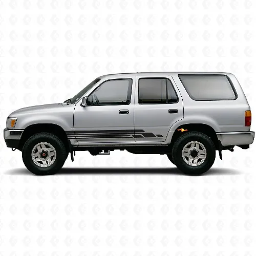 Curved Stripes Rocker Panel Vinyl Decal Kit for Toyota 4Runner 1989 ...