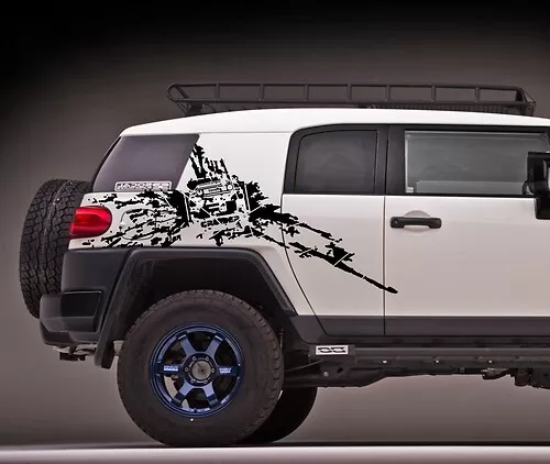 Toyota FJ Cruiser hood decal trd racing development Sticker