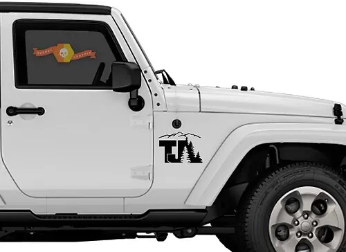 TJ Jeep Wrangler CUSTOM DECALS premium quality automotive grade 2 ...