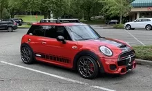 Mini Cooper R56 F56 side stripes graphics decal John Cooper Works stripe