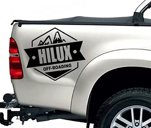 2 PC hilux side stripe graphic Vinyl sticker for TOYOTA HILUX decals