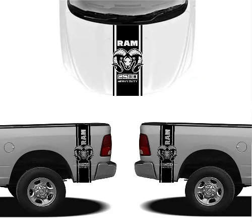 Dodge Ram Windshield decal w logos 44x4 ram, SRT8, hemi, SRT10, srt10