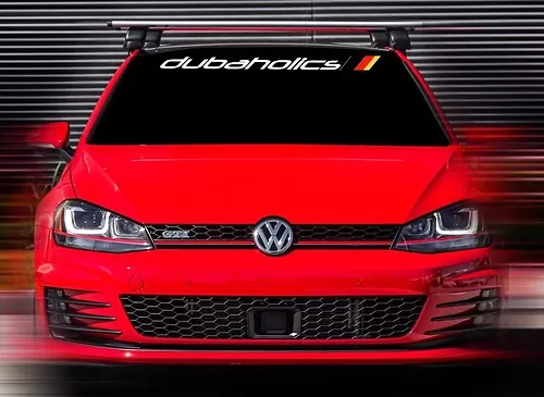 Old School Volkswagen Windshield Lettering Decal Sticker jetta gti vw ...