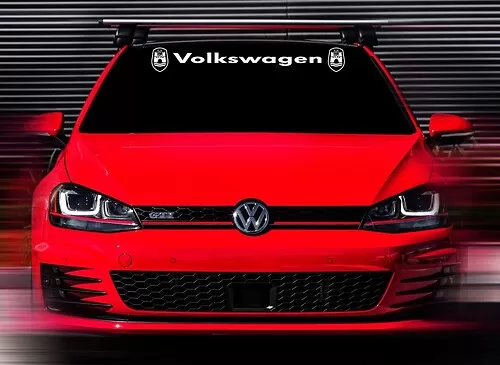 VW GOLF Racing Sport Car Window Windowshield Sticker Decal Vinyl