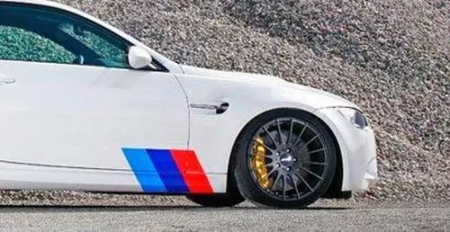 BMW M color stripes Rally Bumper Racing Motorsport vinyl decal sticker