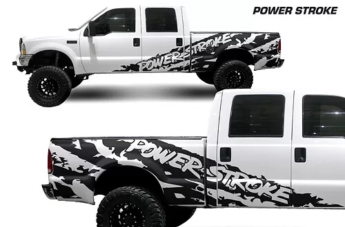 Pair Ford F150 Raptor Pickup 2 colors Splash Side WRAP decal sticker