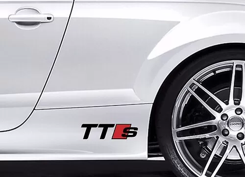 2X AUDI TTS Vinyl body Decal sticker Sport Racing emblem logo premium ...