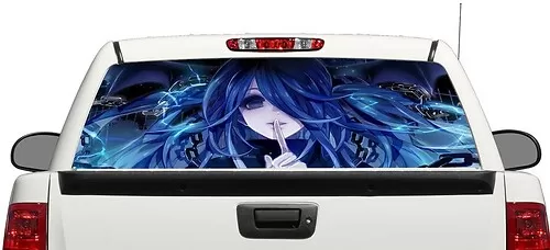 Anime Girl Cartoon Rear Window Decal Sticker Pick-up Truck SUV Car 2