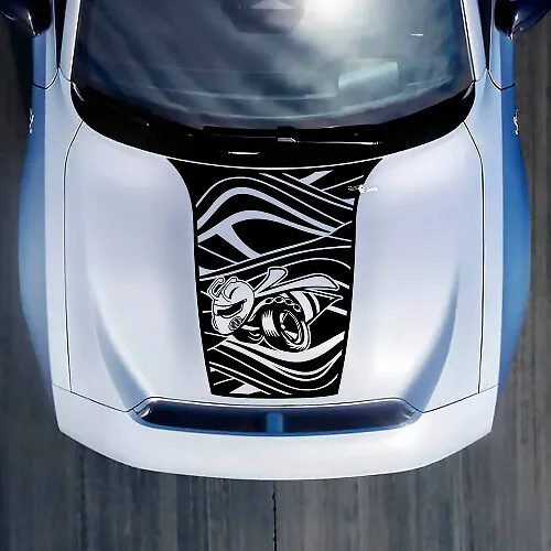 Bee Hood Decal Sticker for Dodge Charger Electric – Bold Vinyl