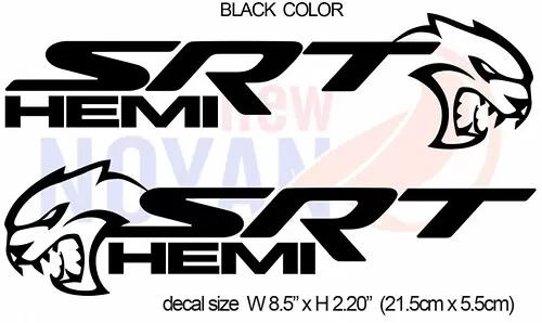 Dodge Challenger Hell Cat Side Stripe Logo Vinyl Decal Graphic HellCat ...