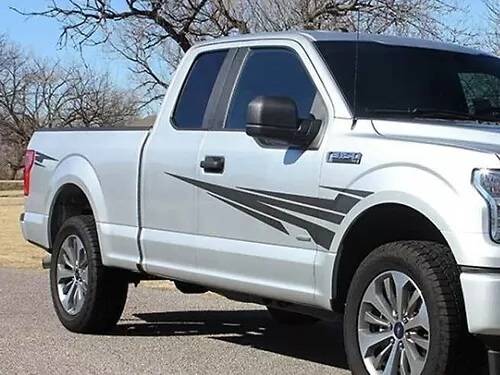 Pair Ford F-150 Lightning 2022 2023 Logo Doors Body Decals Side ...