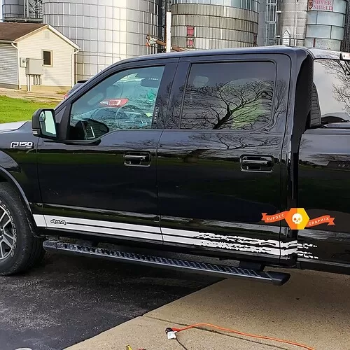 Ford F150 stripes side distressed Vinyl Graphic decals stickers fits ...