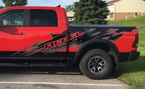 Dodge Ram Rebel Hood Logo Truck Vinyl Decal Graphic