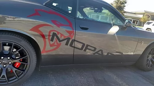 Dodge Challenger Charger SRT Hellcat Stripes Hell Cat Vinyl Decal Graphic