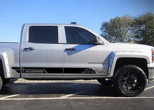 Decal Graphic Vinyl Side Door Stripe Kit for Chevrolet Silverado 1500 ...