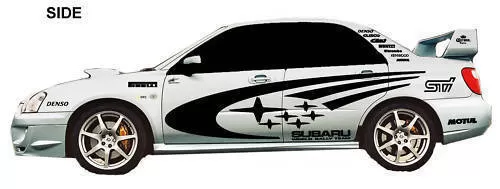 Subaru Impreza Wrx Sti Wrc Full Rally Stars Vinyl Decals Kit Any Color ...