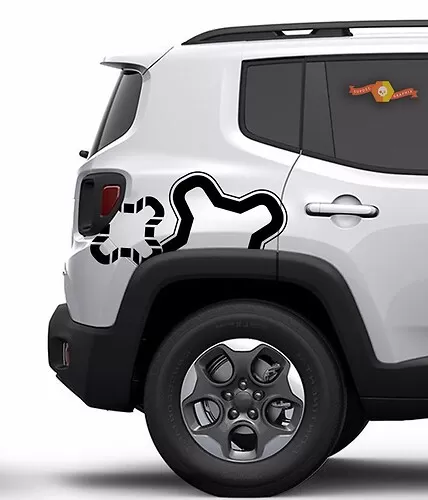 Jeep Renegade Logo Vinyl Decal Side Graphic Off Road Reflective Camo ...