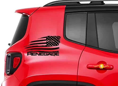 Hood Jeep Renegade Splash Splatter Logo Graphic Vinyl Decal Sticker