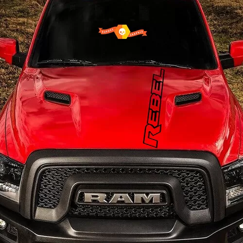 Dodge Ram Punisher Skull Night Edition Hood Truck Vinyl Decal Chevy Graphic