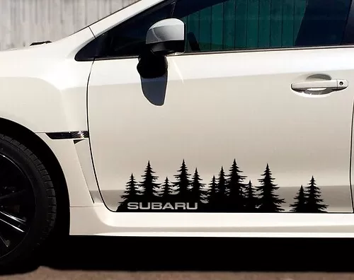 FORESTER Tree Decal Subaru sticker vinyl door Graphic Mountains ...
