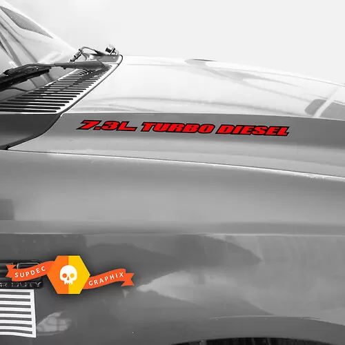New 7.3L POWERSTROKE Hood sticker emblem style decal Ford F250 F350 ...