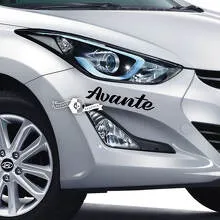 Avante Elantra Lettering Decal Sticker Emblem for Hyundai