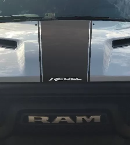 New Hood Dodge Ram Head Rebel Line Truck Vinyl Decal Graphic