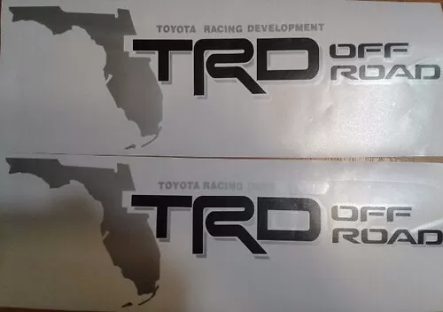 2 TOYOTA TRD OFF Mountain TRD racing development side vinyl decal sticker 2