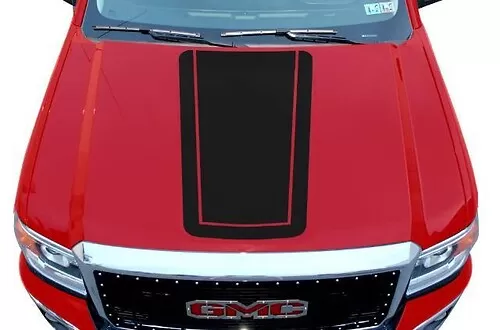 Pair GMC Sierra 2500HD 2023 Side Logo Line Mountain Doors Vinyl Stripes ...