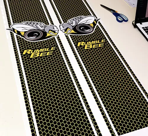 1500 2500 Truck Bed Side Stripe rumble bee concept Dodge Ram Vinyl ...