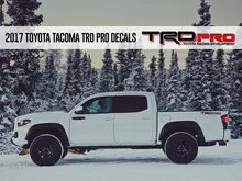 TRD PRO Toyota Racing Development Tacoma Tundra Bed Side Vinyl Decals ...