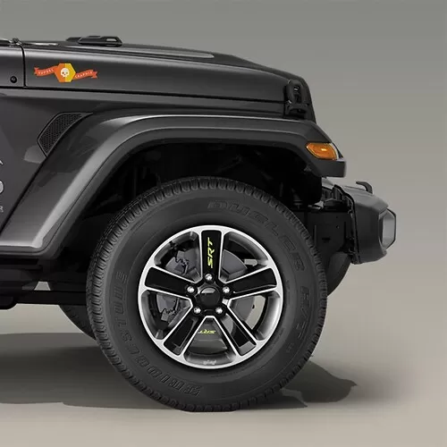 SRT Wheel Vinyl Decal Stickers Any Color SET OF 6