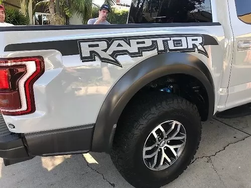 2X Ford F150 Raptor 2016-2018 Hood Vinyl Decals graphics rally sticker kit