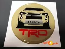 TRD Toyota 4Runner Domed Badge Emblem Resin Decal Sticker