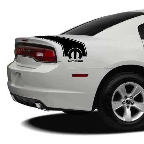 2011-2014 Dodge Charger Mopar Rear Trunk Band Complete Vinyl Decal ...