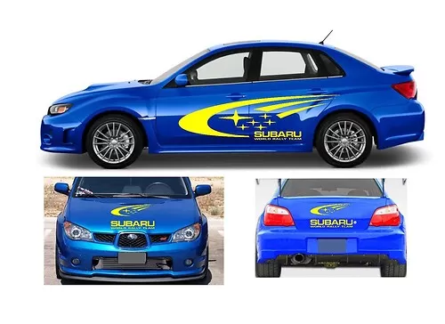 Subaru Impreza Wrx Sti Wrc Full Rally Stars Vinyl Decals Kit Any Color ...