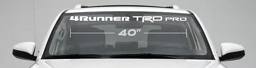 Side TRD 4x4 PRO Sport Off Road Rocker Panel Side Vinyl Stickers Decal ...